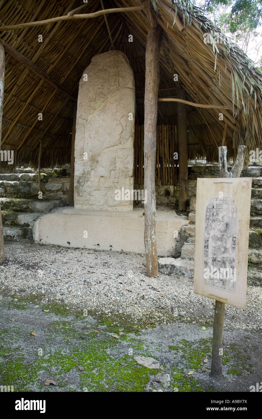 Mexico yucatan coba great pyramid peninsula religion hi-res stock ...