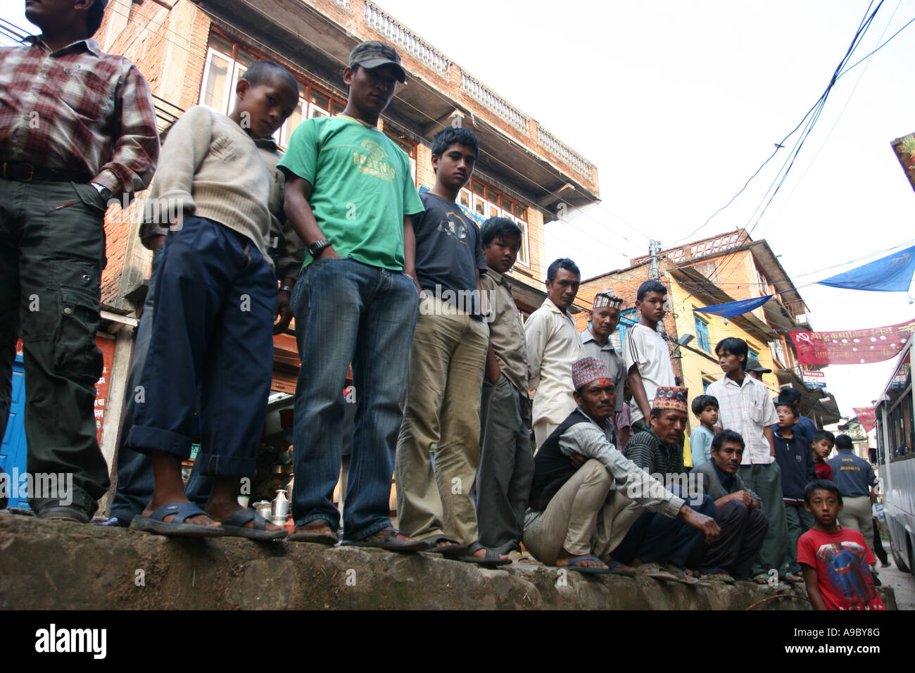 Modern day village in Nepal Stock Photo - Alamy