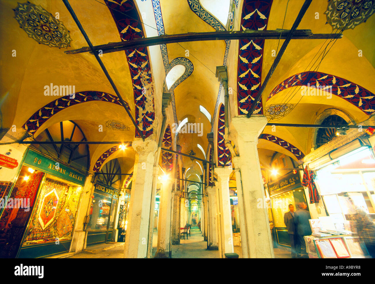 Interior Grand bazaar in Istanbul Turkey Stock Photo - Alamy
