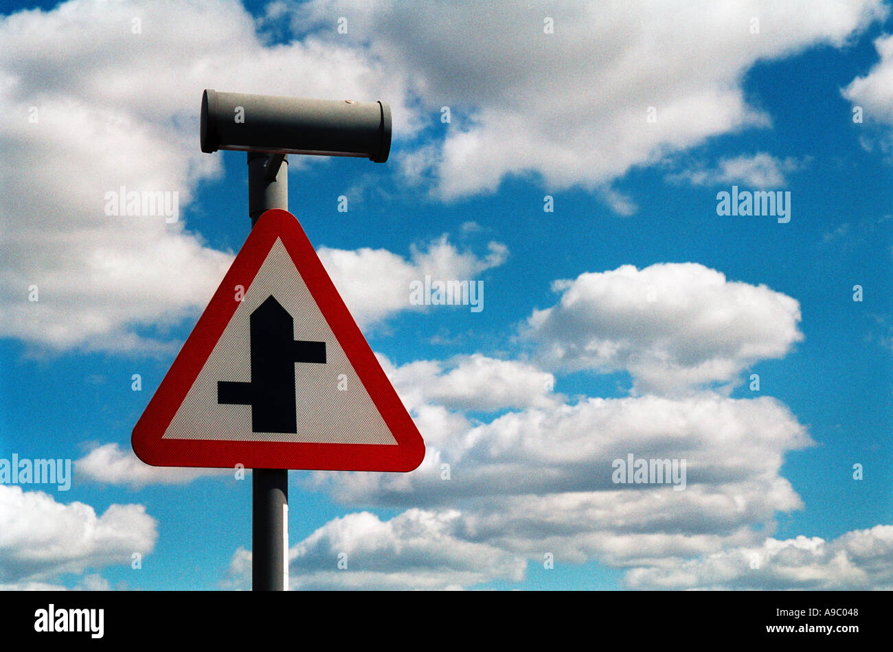 Uk road sign crossroads junction hi-res stock photography and images ...
