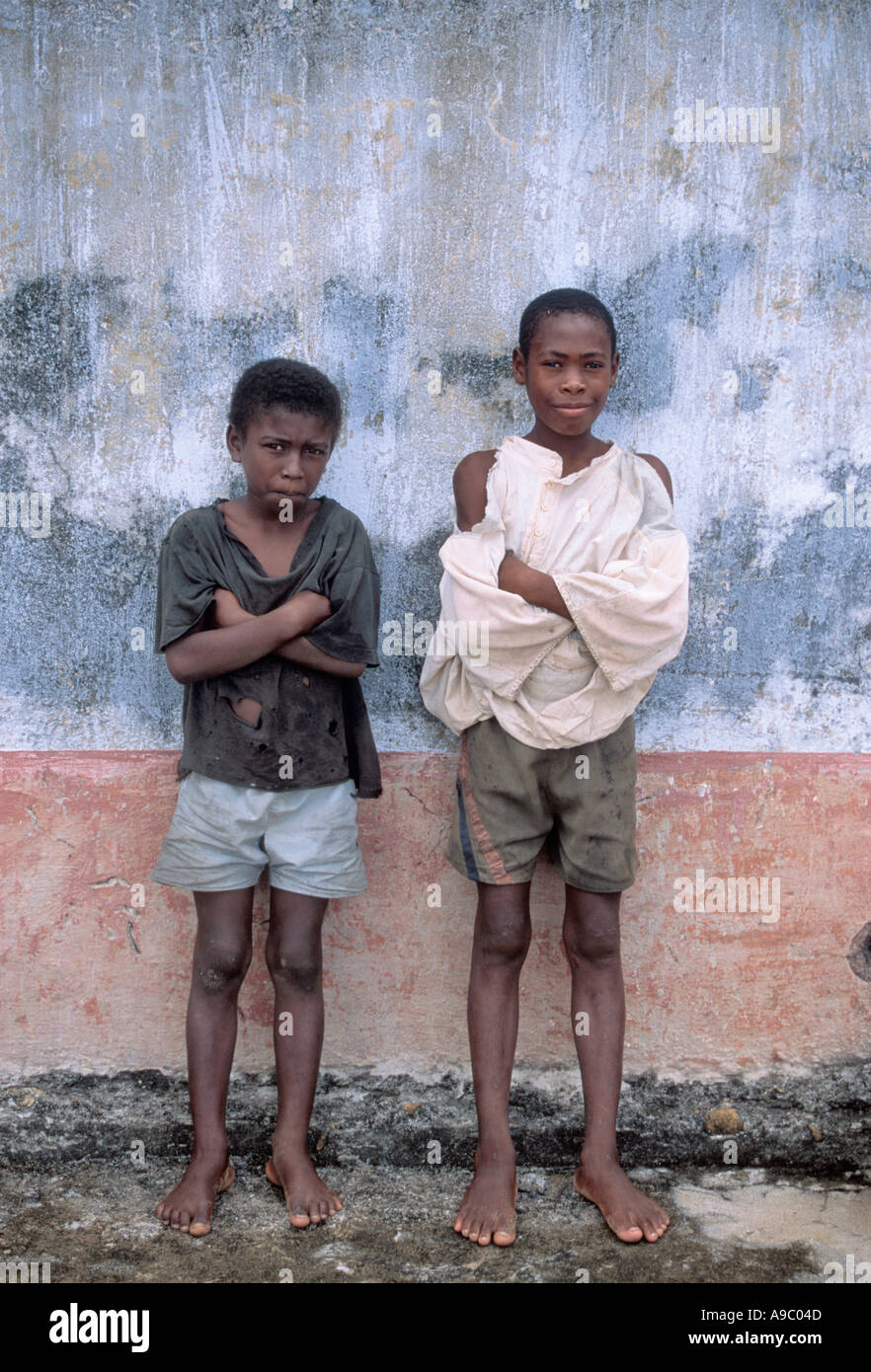Young boys on the island of Nosy Be Madagascar Stock Photo - Alamy