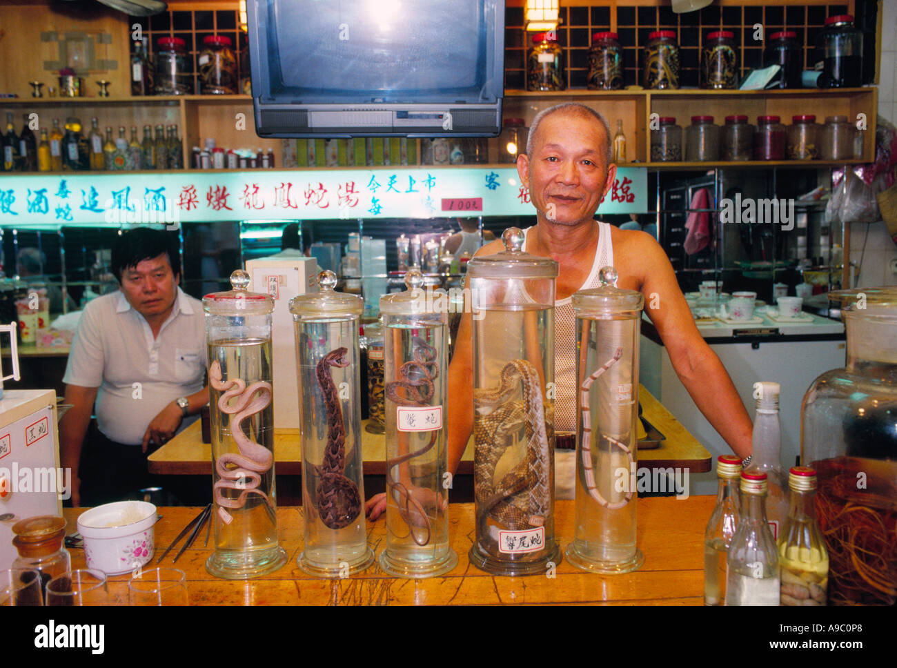 Snake shop in West gate area Taipei Taiwan Stock Photo - Alamy