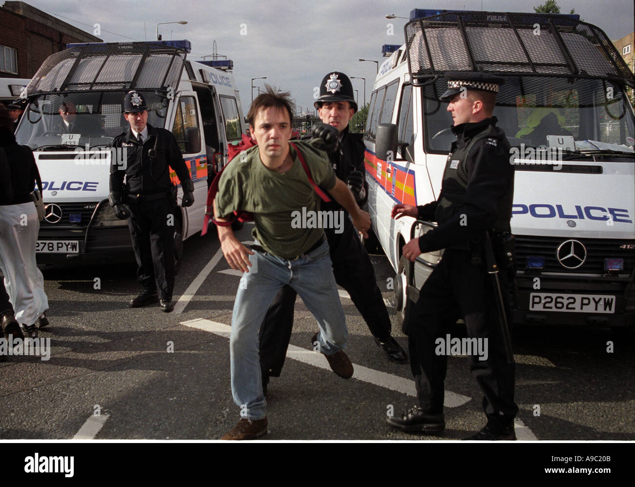 Armoured police van hi-res stock photography and images - Alamy