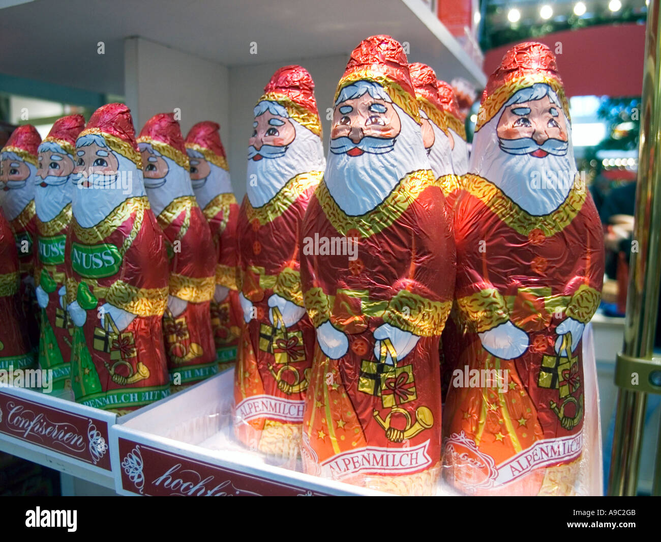 Santa Claus chocolate Weihnachtsmann German Germany Stock Photo - Alamy
