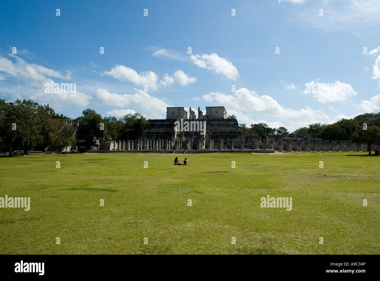 Chichen Itza Yucatan panoramic view Mexico Stock Photo - Alamy
