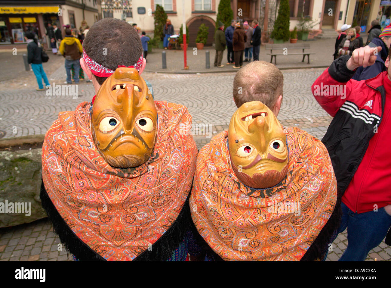 Devil Carneval parade in Baden Württemberg Germany Stock Photo - Alamy
