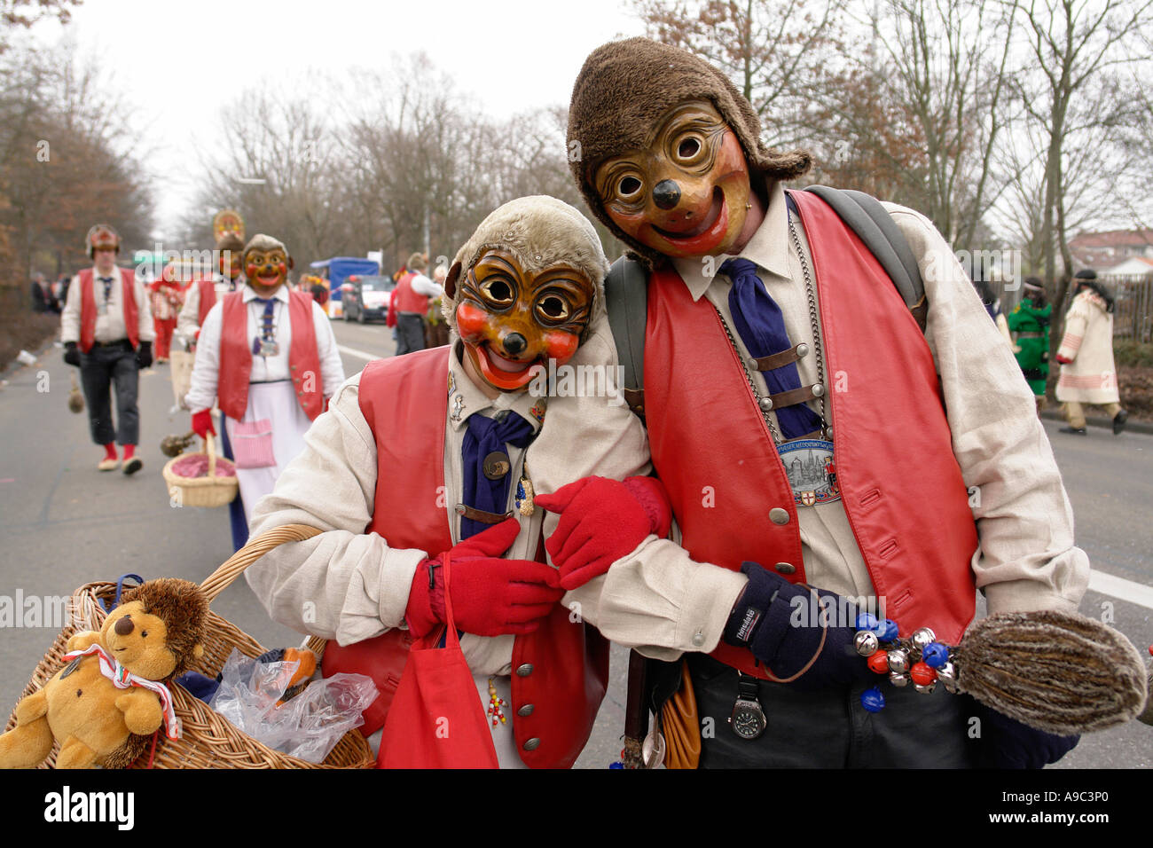 Clown Carneval parade in Baden Württemberg Germany Stock Photo - Alamy