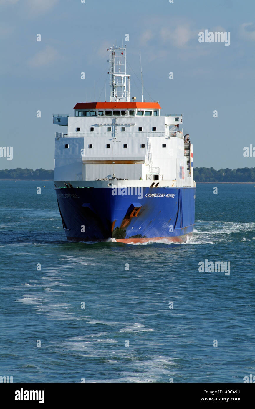 Commodore Goodwill roro ferry Condor Ferries fleet The Solent England ...