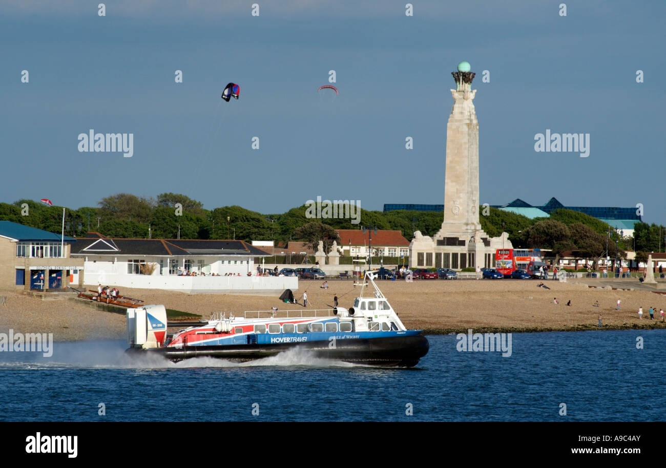 Southsea holiday resort England UK Hovercraft Freedom 90 of Hovertravel ...
