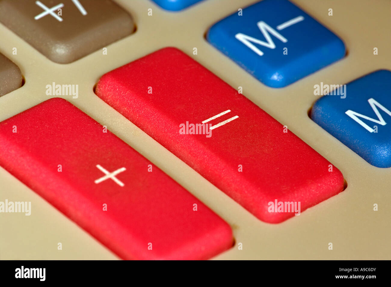 Close up of keys on a calculator Stock Photo - Alamy