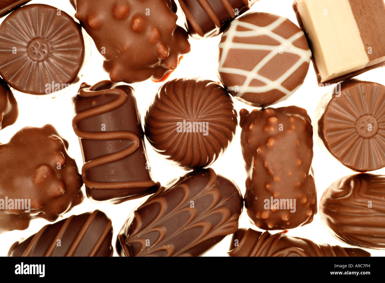 Selection of Chocolates Stock Photo - Alamy