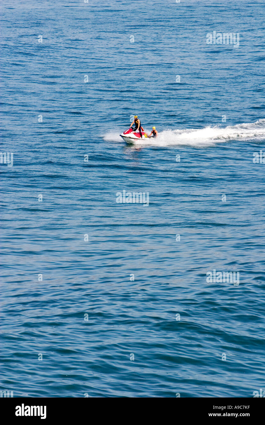 Surf Rescue Lifeguard On Watercraft Stock Photo - Alamy