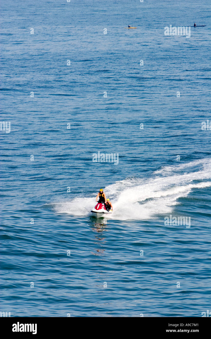 Surf Rescue Lifeguard On Watercraft Stock Photo - Alamy