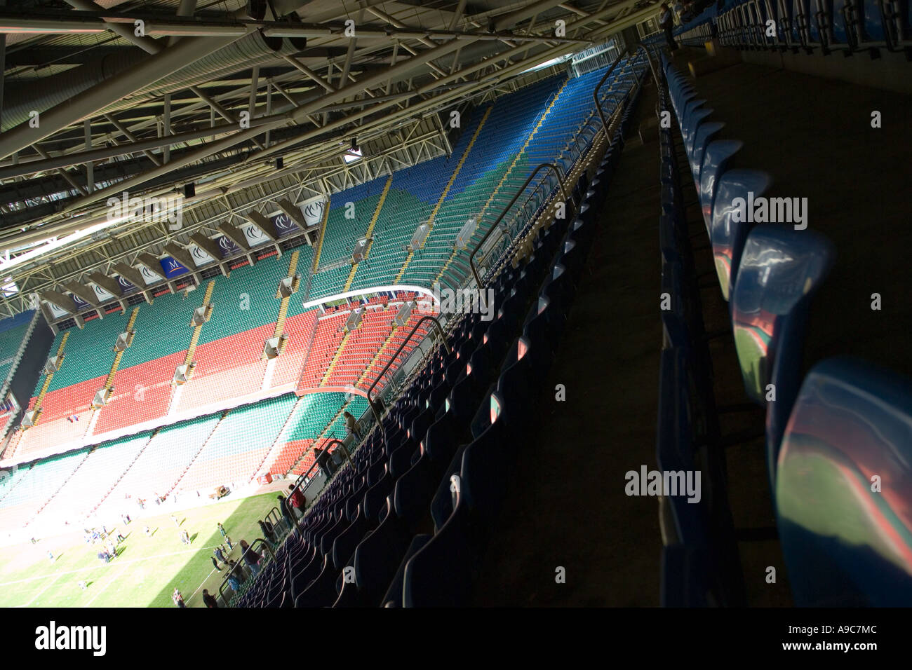 Millennium Stadium seats Stock Photo - Alamy