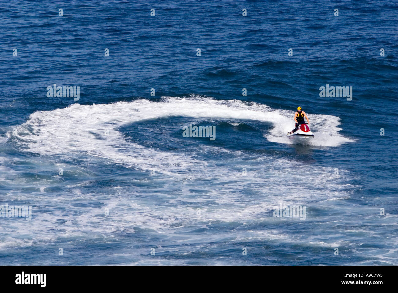 Surf Rescue Lifeguard On Watercraft Stock Photo - Alamy