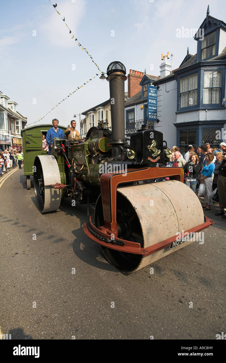 Trevithick Day Steam locomotive traction engine Stock Photo - Alamy