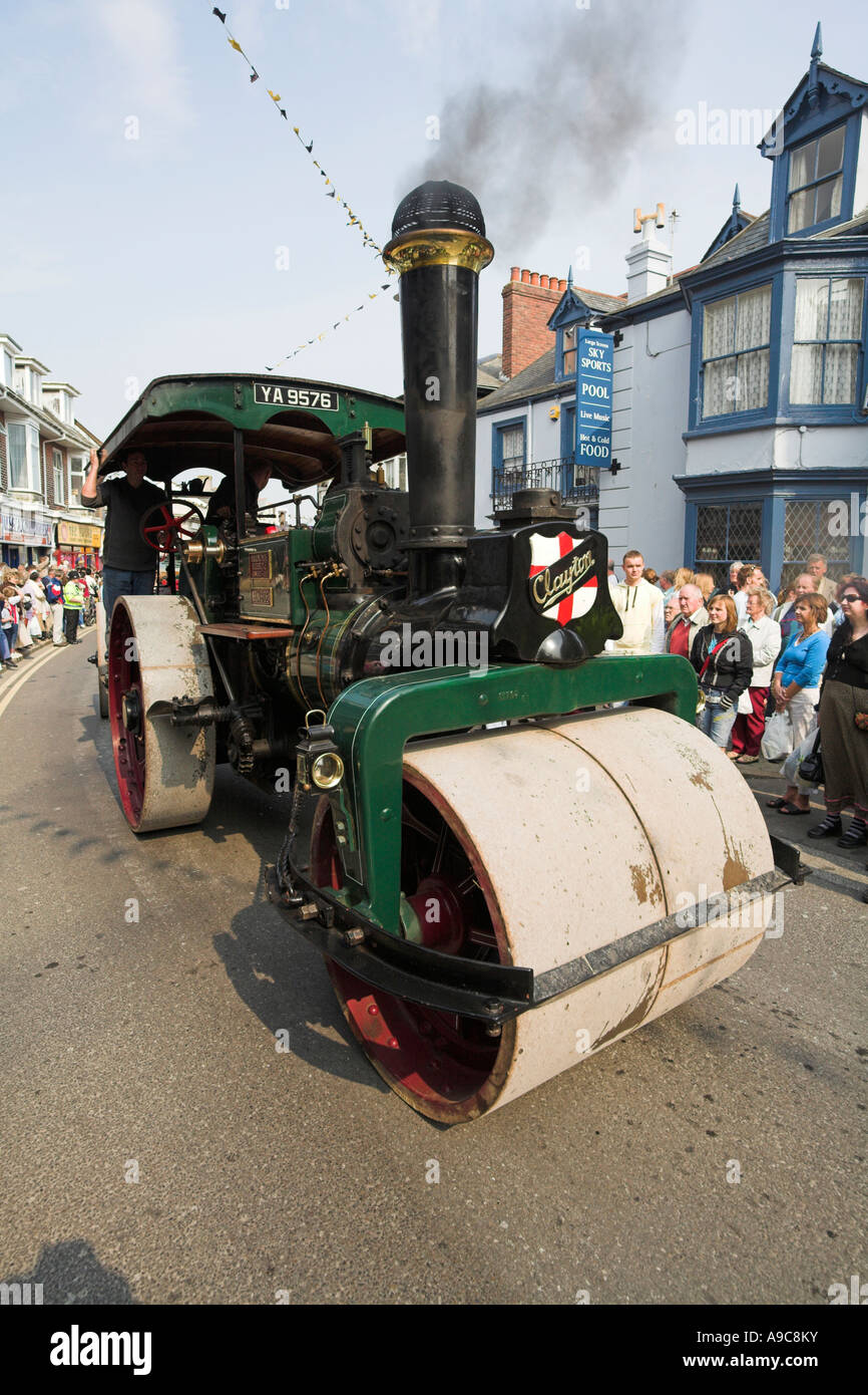 Trevithick Day Steam locomotive traction engine Stock Photo - Alamy