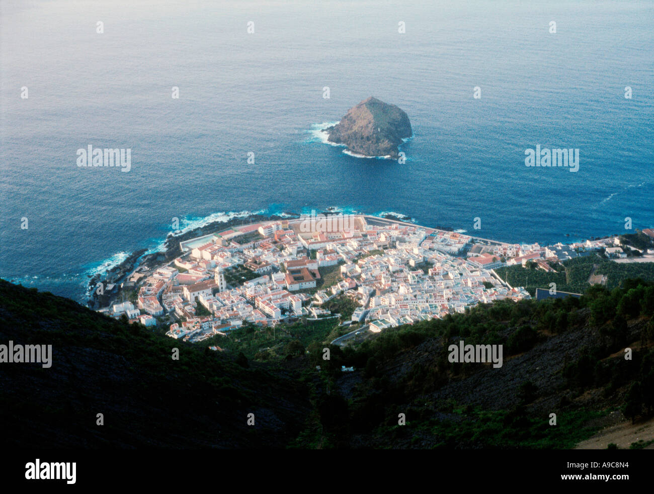 Garachico village was rebulit on lava after the volcanic explosion ...