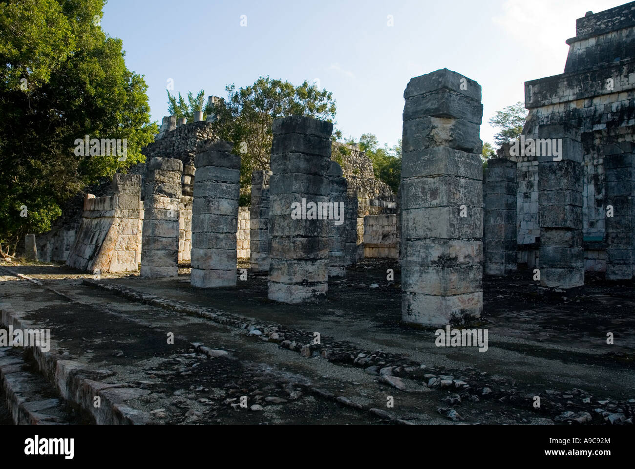 Chichen Itza Yucatan warlike temple Mexico Stock Photo - Alamy