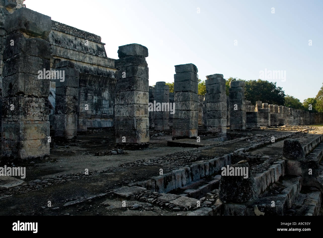 Chichen Itza Yucatan warlike temple Mexico Stock Photo - Alamy