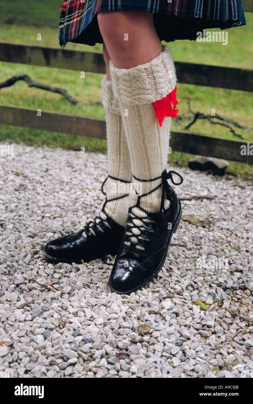 Scotland costume Shoes Stock Photo - Alamy