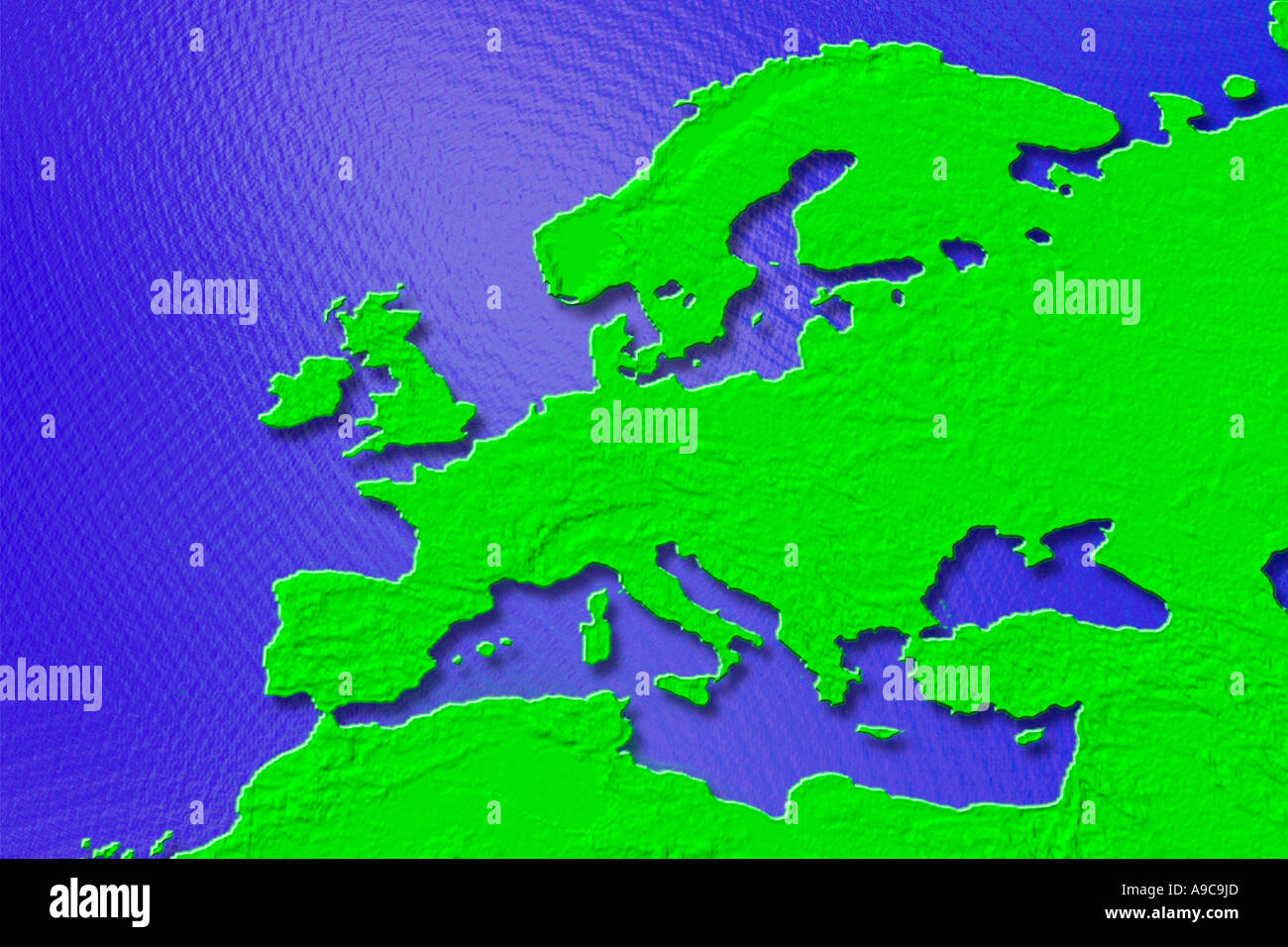 Colourful continents map hi-res stock photography and images - Alamy