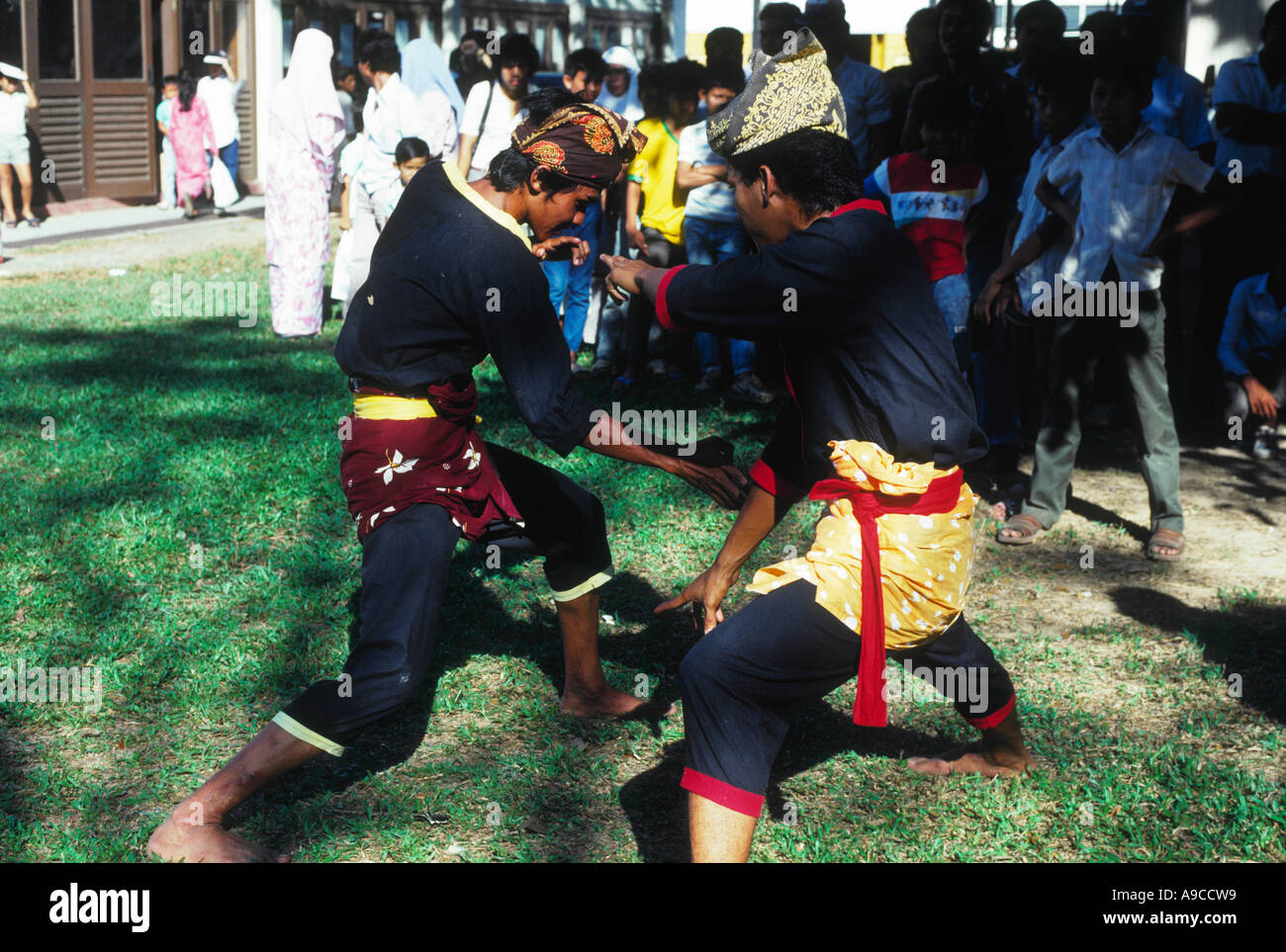 Traditional Malaysian culture, music performance, Gasing Uri - spinning ...