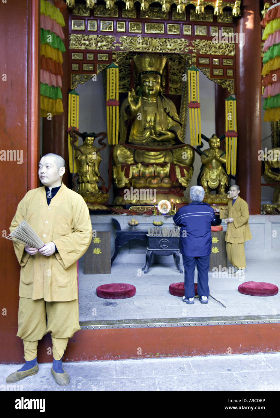 CHINA BEIJING Chinese Buddhist monks who are a members of the Tibetan ...