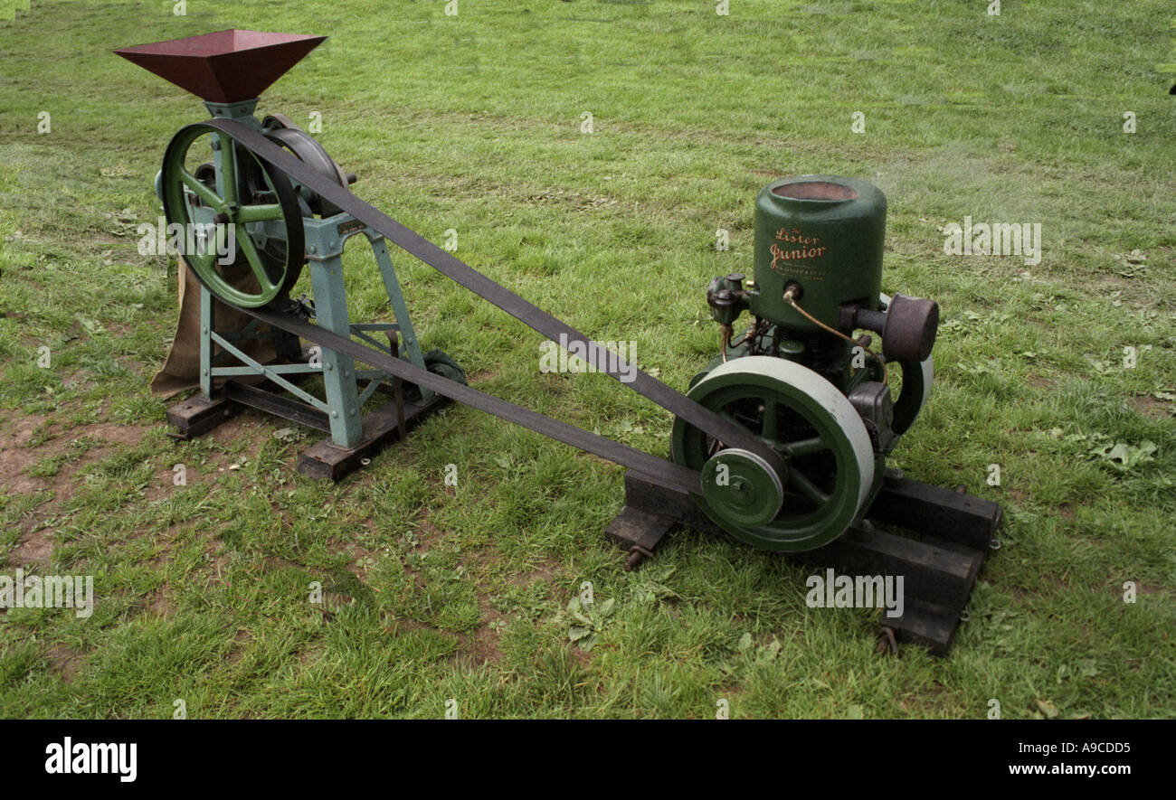 1934 Lister A junior 3 5 horse power stationary engine driving a ...