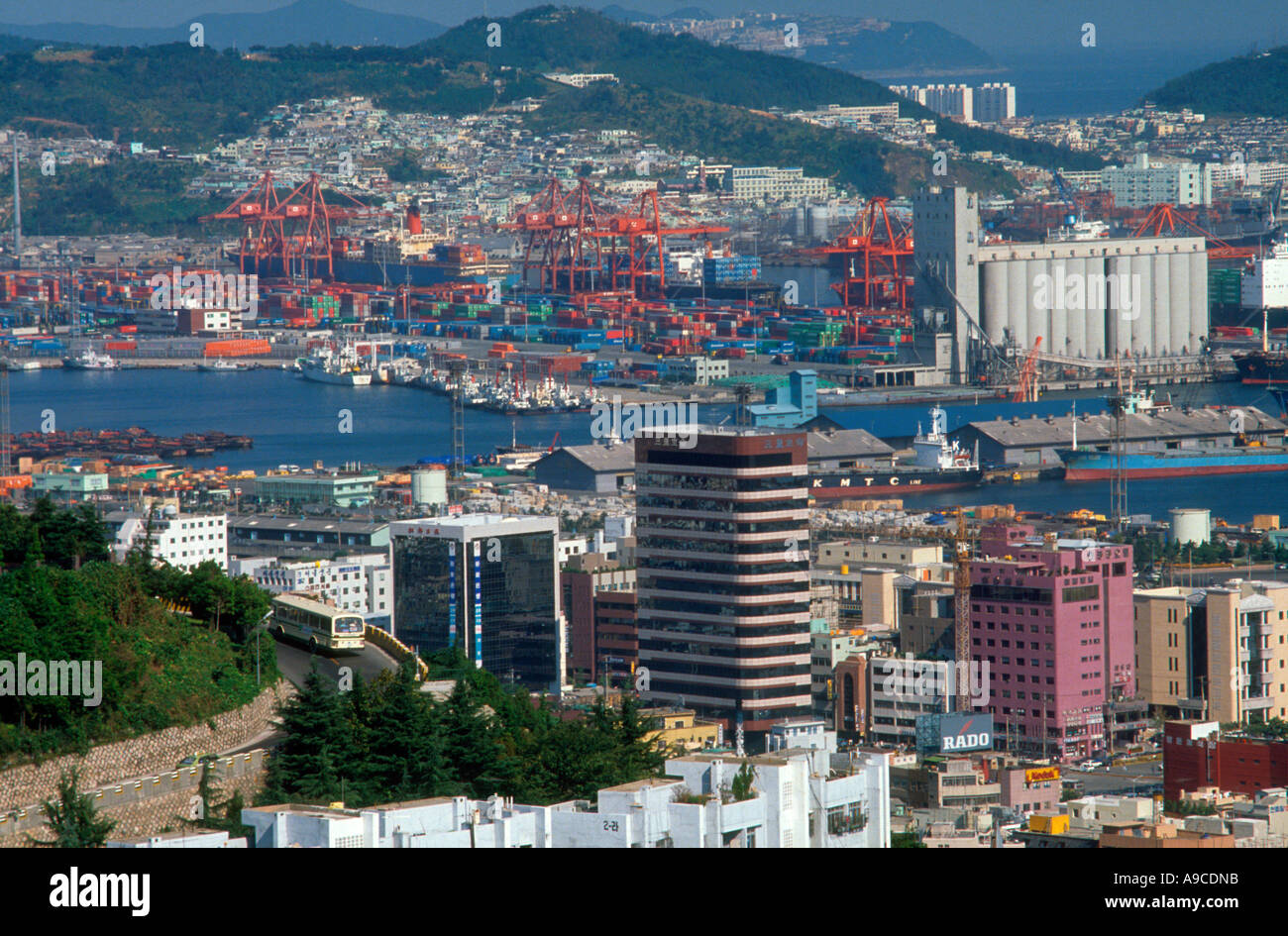 Pusan Busan harbour south korea Stock Photo - Alamy