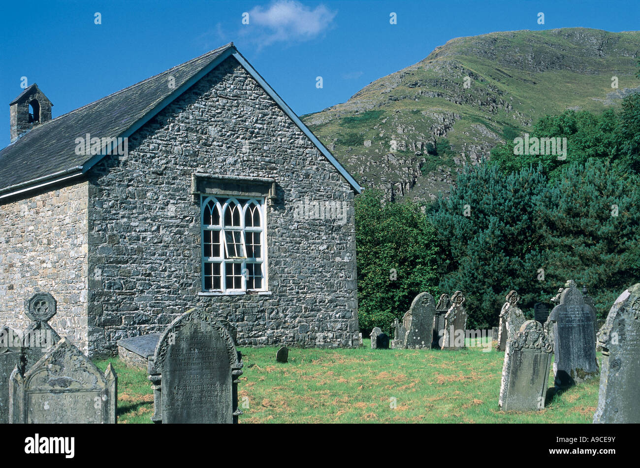 St Paulinus Chapel Ystradffin Stock Photo - Alamy