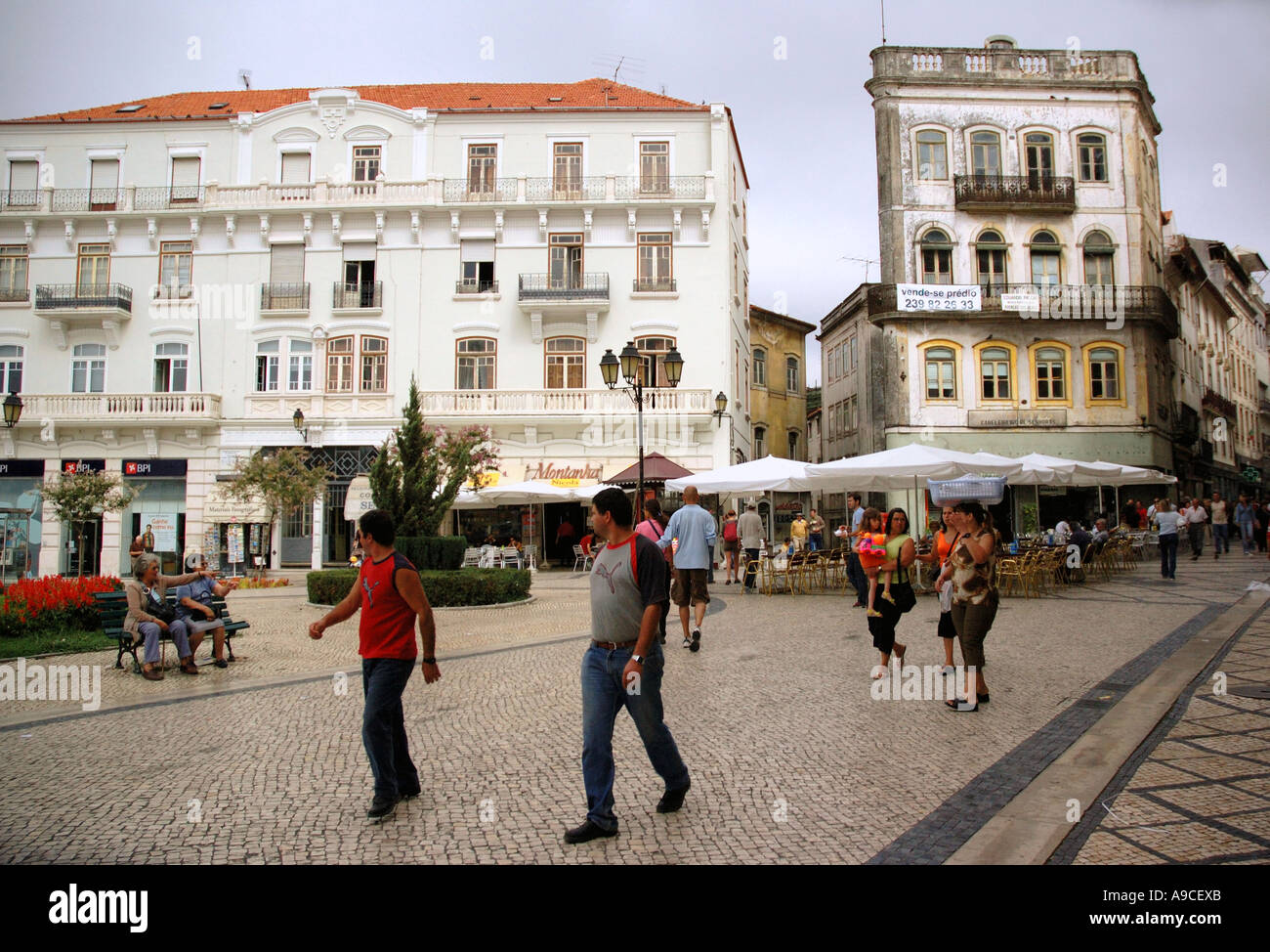 View of magnificent lively main square characteristic architecture ...