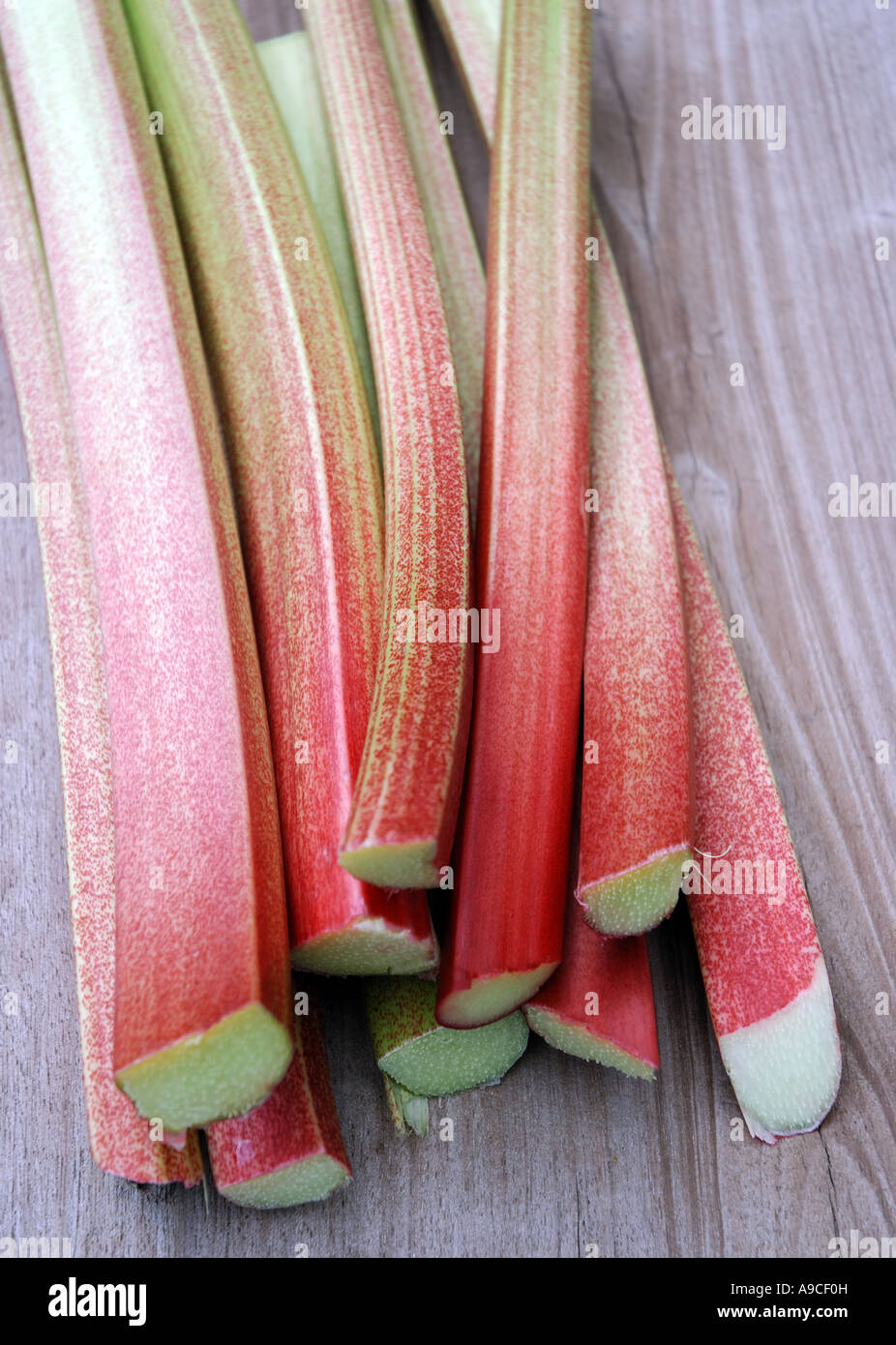Sticks of rhubarb Stock Photo - Alamy