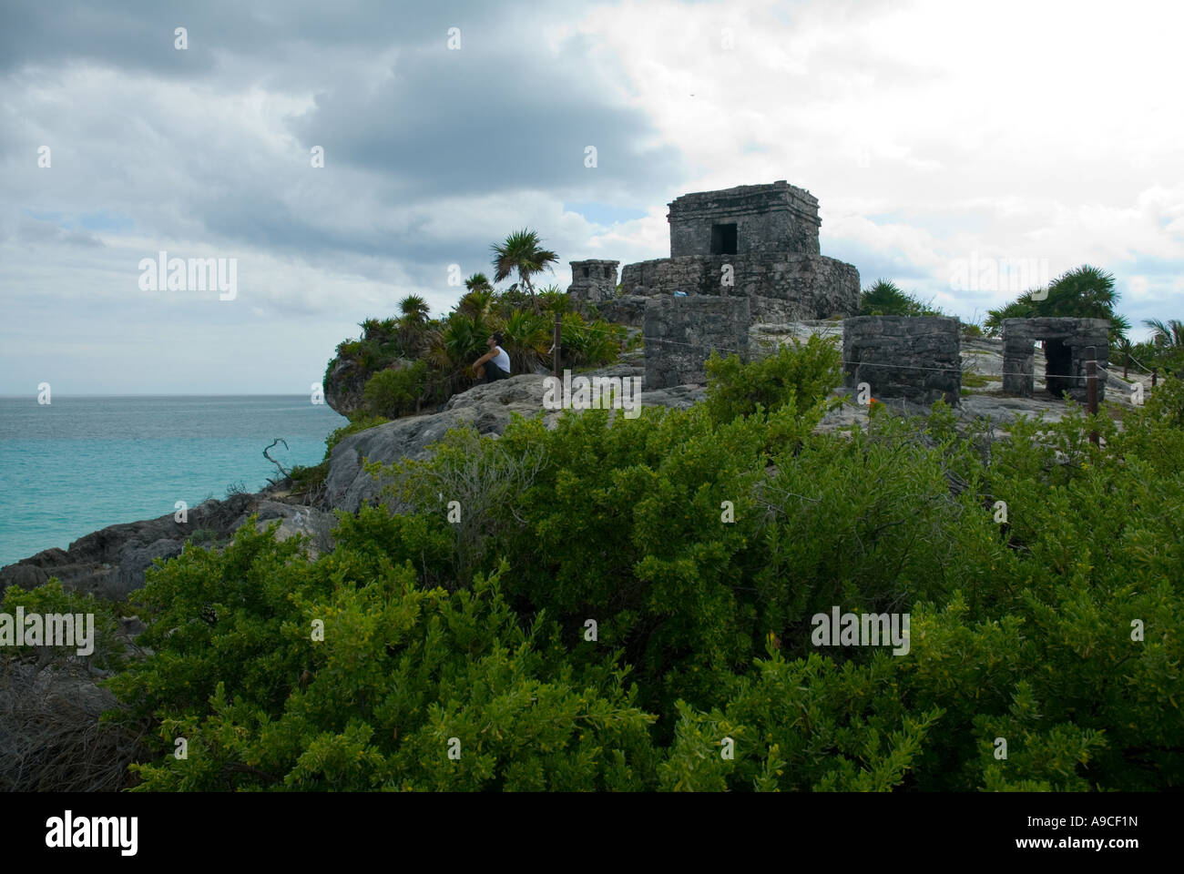 Tulum Caribbean ruins Stock Photo - Alamy