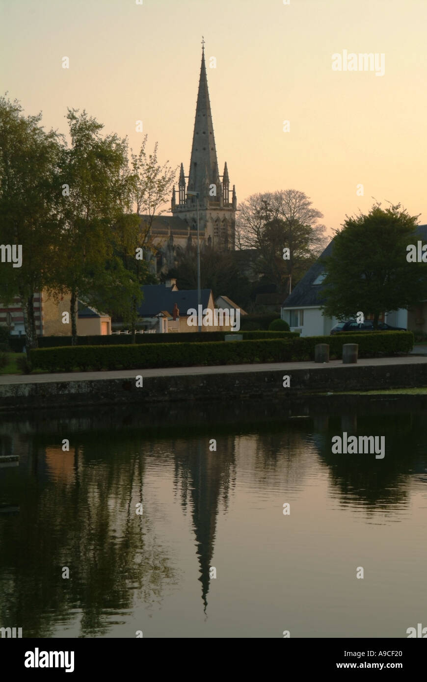 france normand manche cotentin peninsula carentan harbour Stock Photo ...