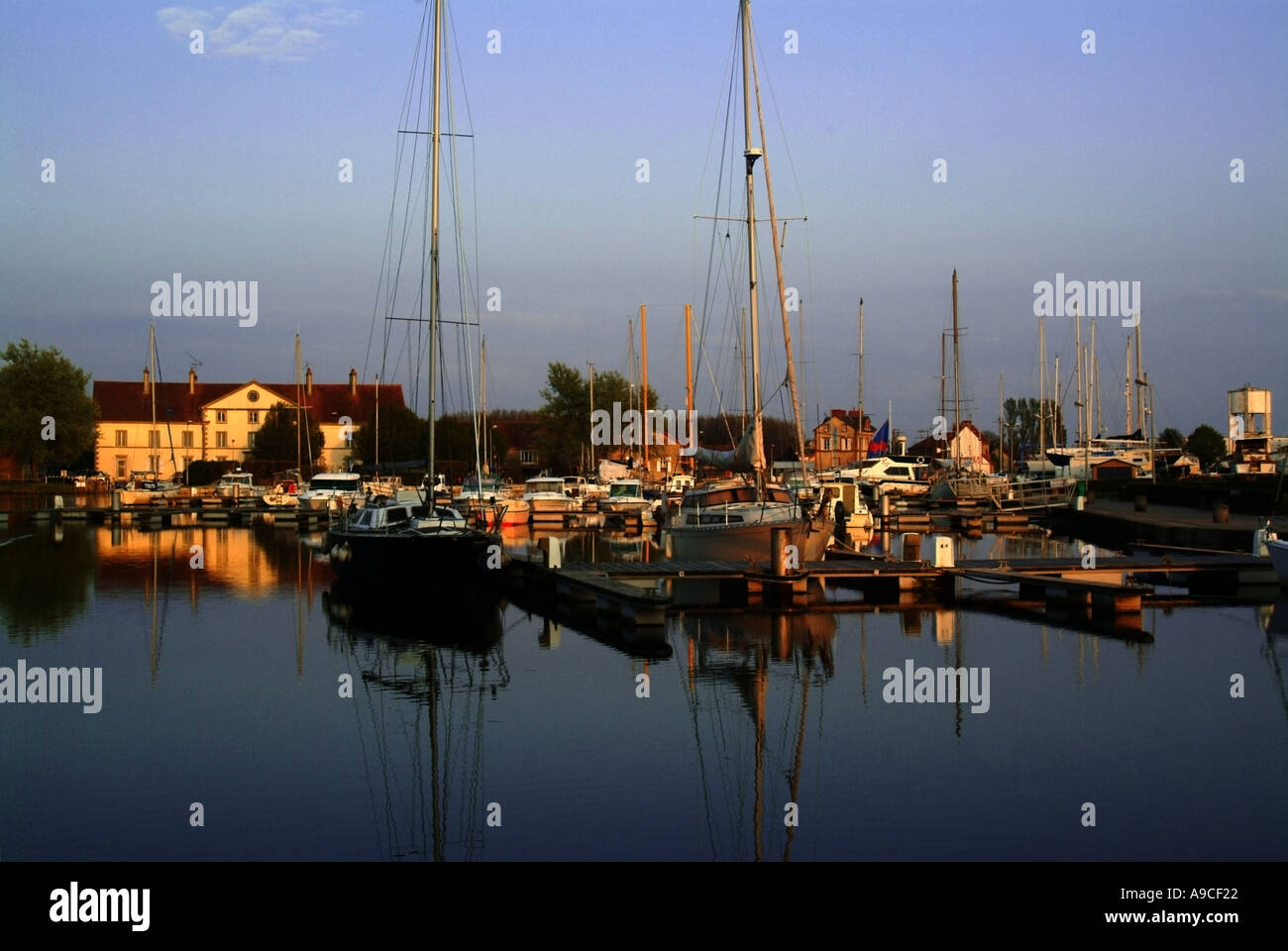 france normand manche cotentin peninsula carentan harbour Stock Photo ...