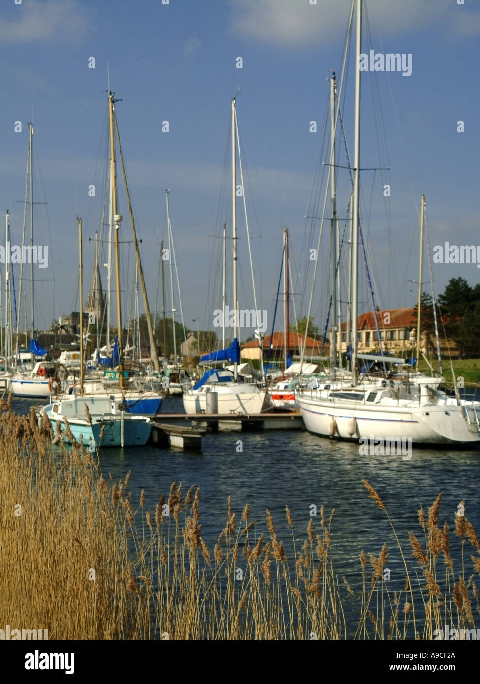 france normand manche cotentin peninsula carentan harbour Stock Photo ...