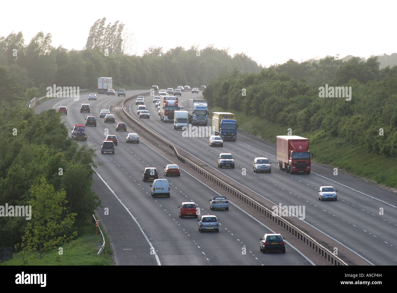 M40 motorway north of Warwick, Warwickshire, England, UK Stock Photo ...