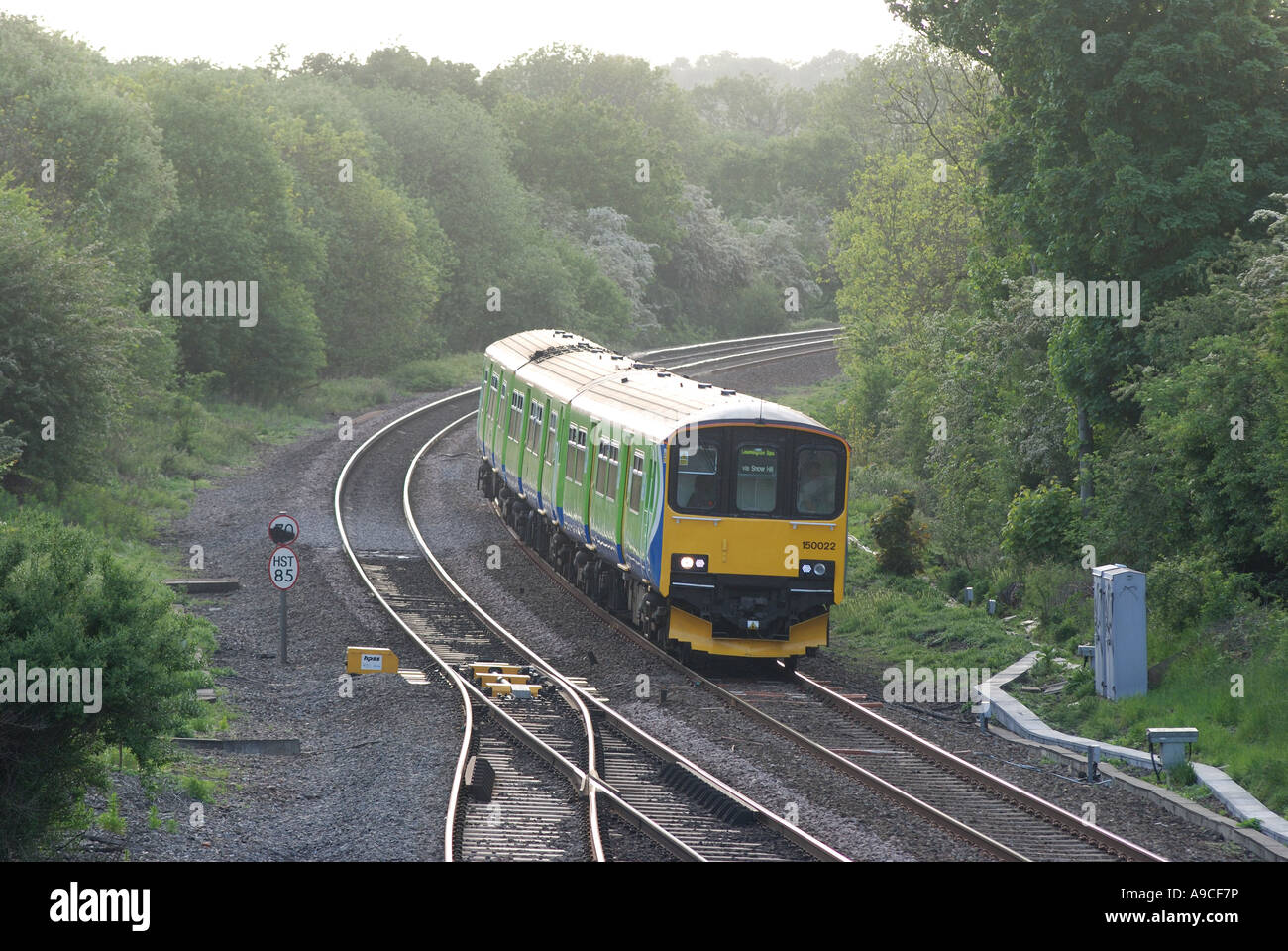 Central Trains Class 150 diesel train at Hatton, Warwickshire, England ...