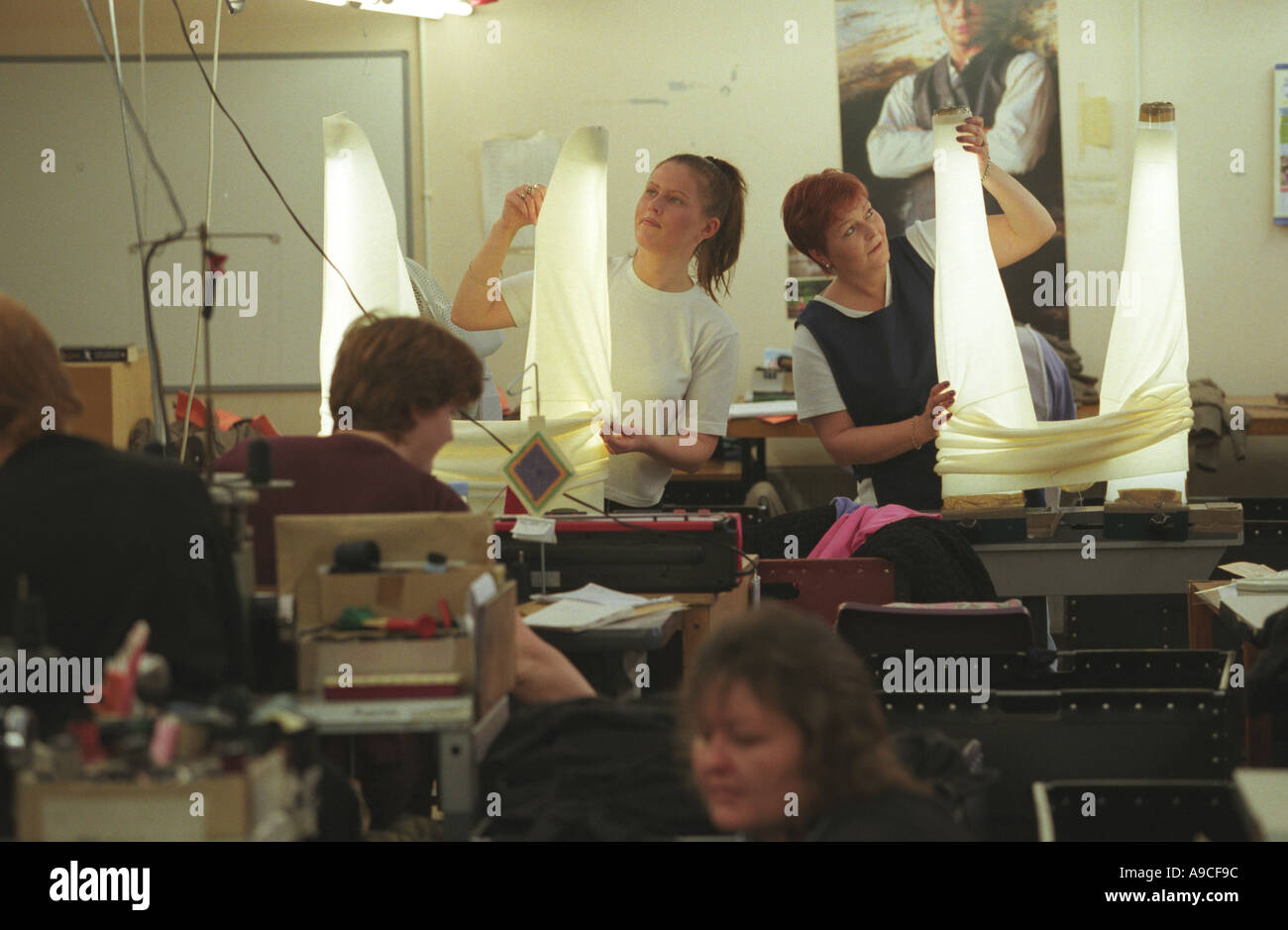 Cashmere Woollen Mill Hawick Borders Checking Garments for Flaws Stock ...