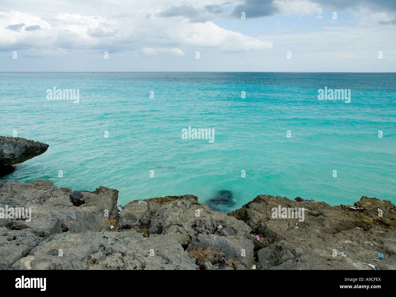 Tulum Caribbean crystal water Stock Photo - Alamy