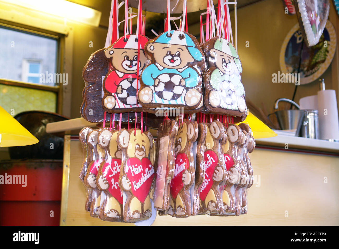 Ginger bread WM football world master at Hamburger Dom carneval ...