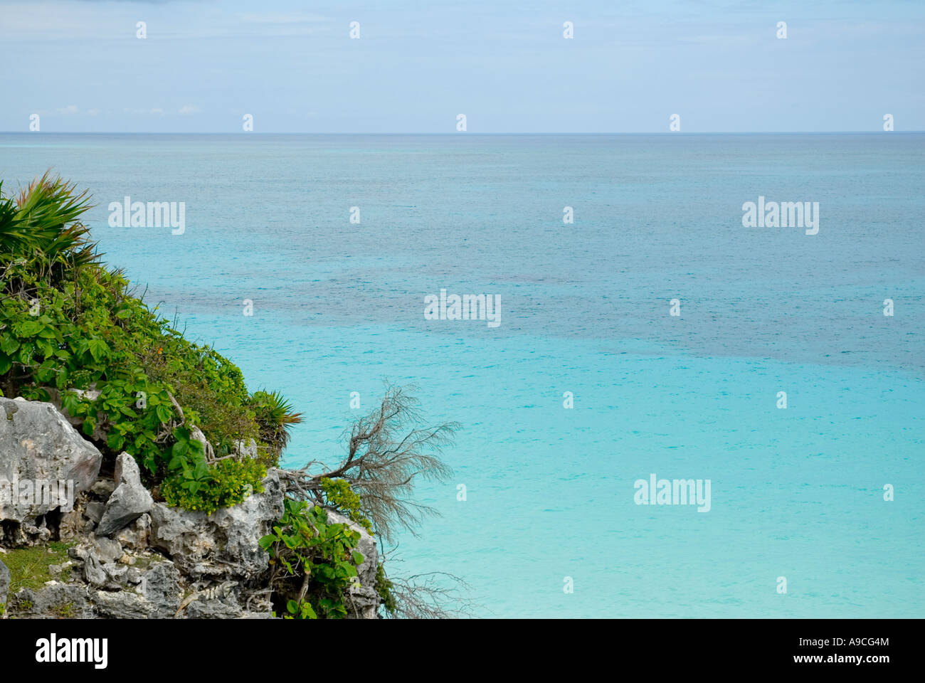 Tulum caribbean coast and sea Stock Photo - Alamy