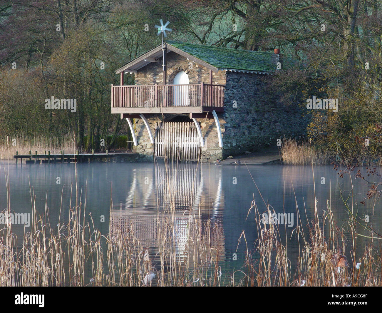 Ullswater Boathouse Lake District Cumbria England UK Stock Photo - Alamy