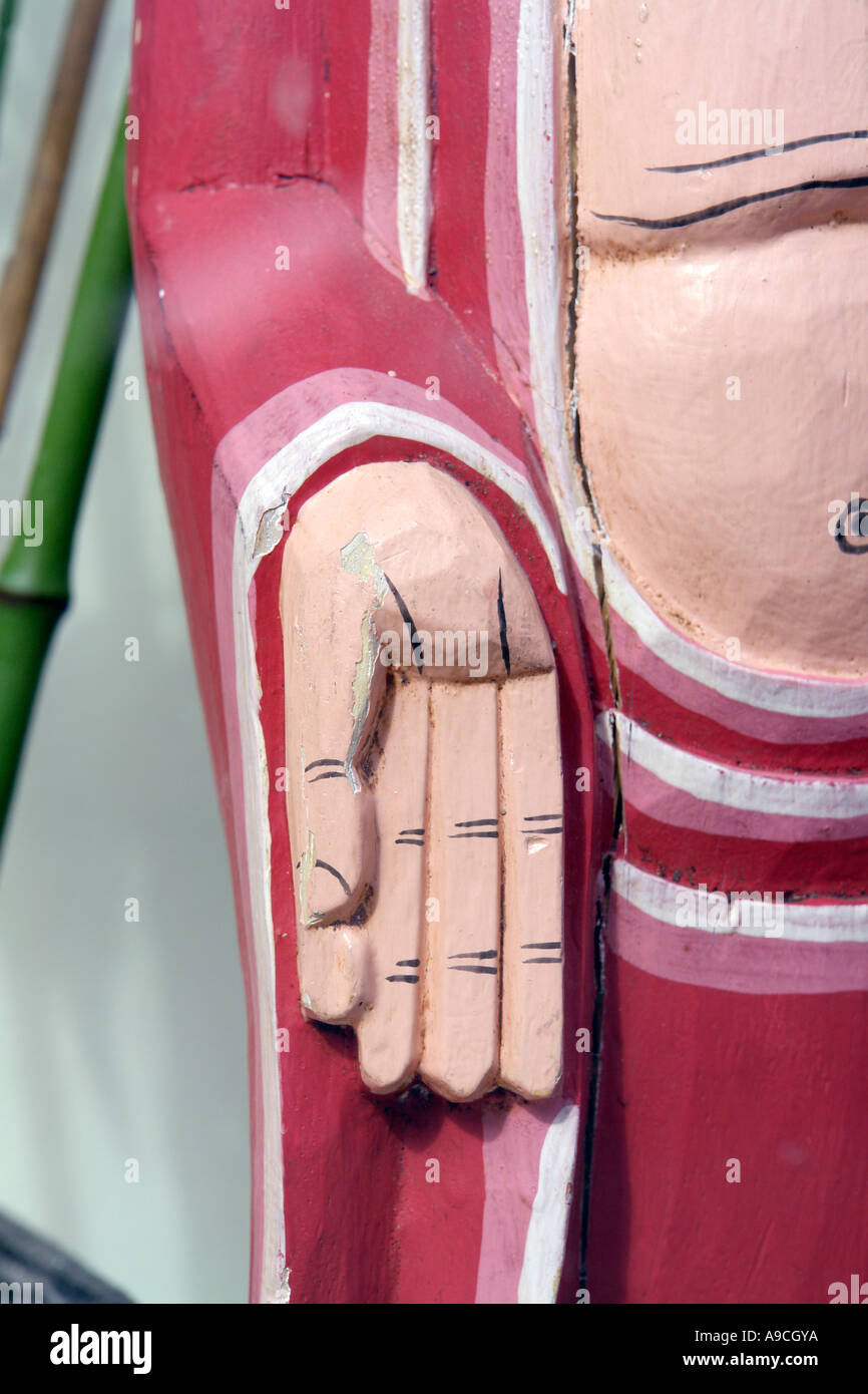 Buddha hand statue Stock Photo - Alamy