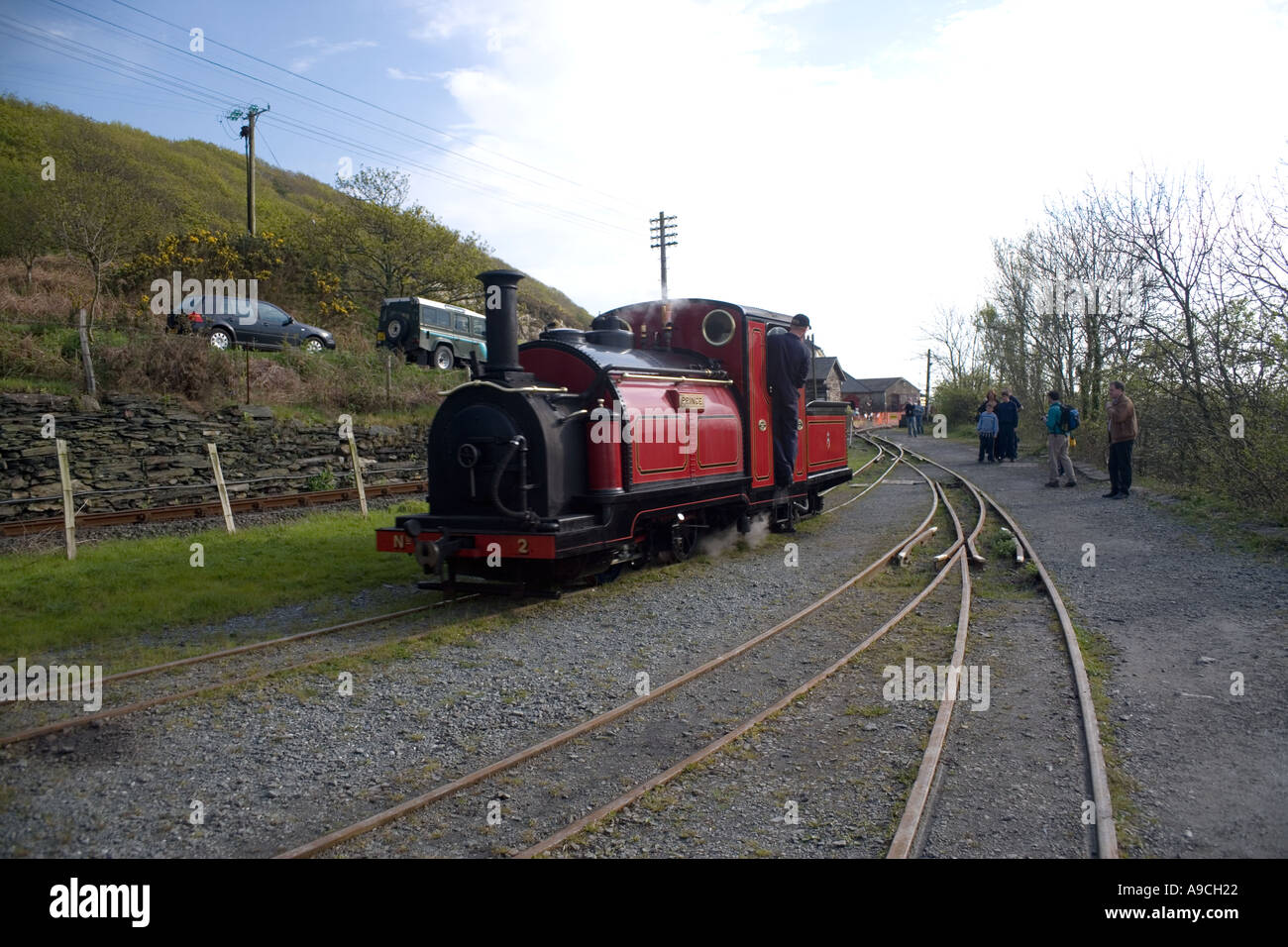 Steam train called Prince on the Ffestiniog railway North Wales UK ...