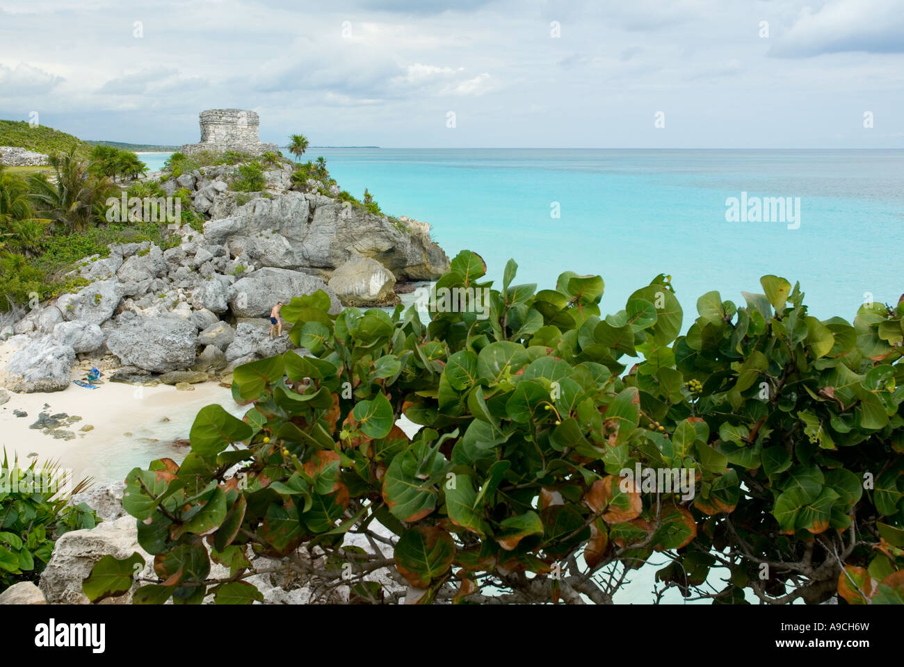 Tulum caribbean ruins Stock Photo - Alamy