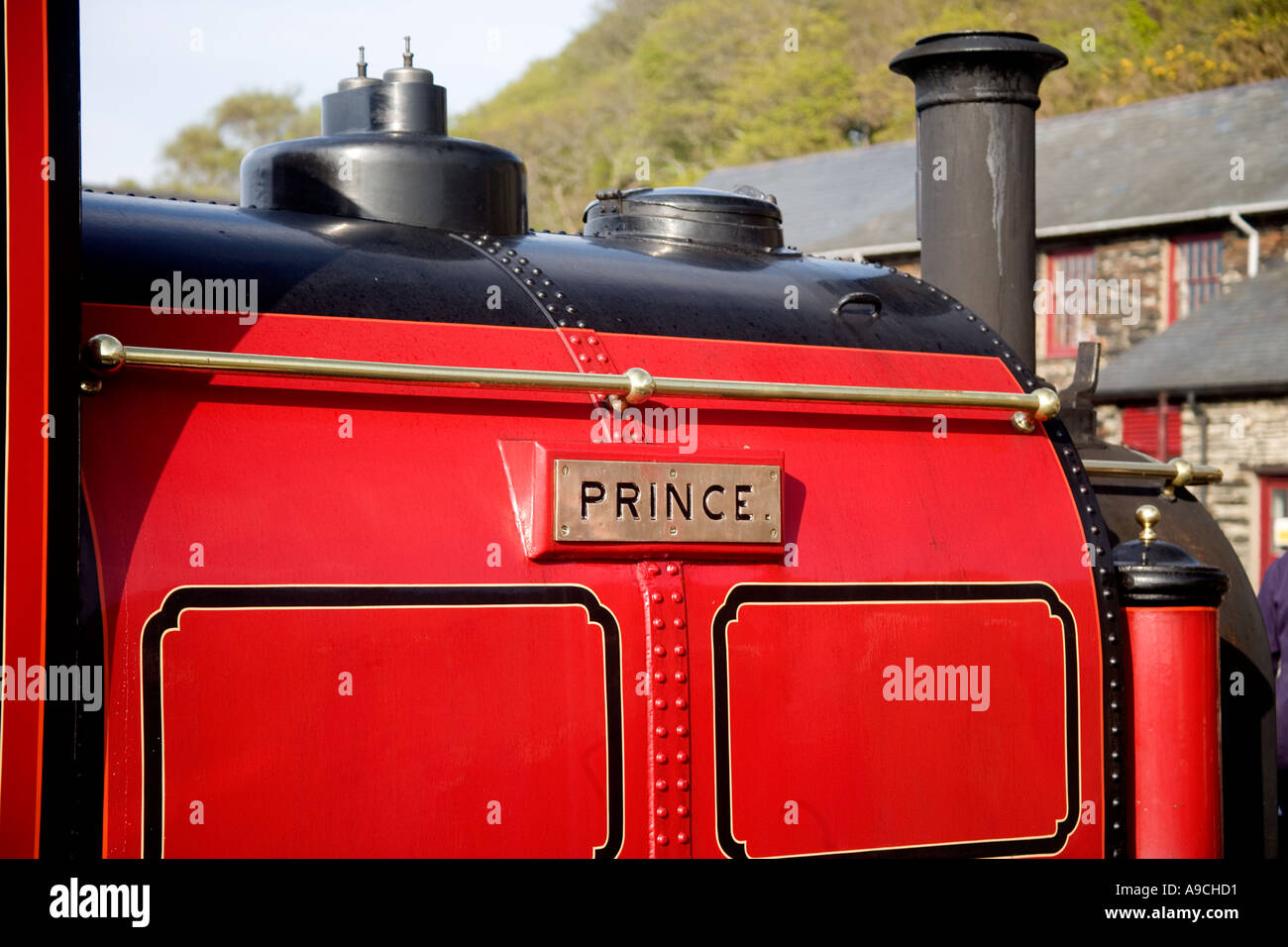 Steam train called Prince on the Ffestiniog railway North Wales UK ...