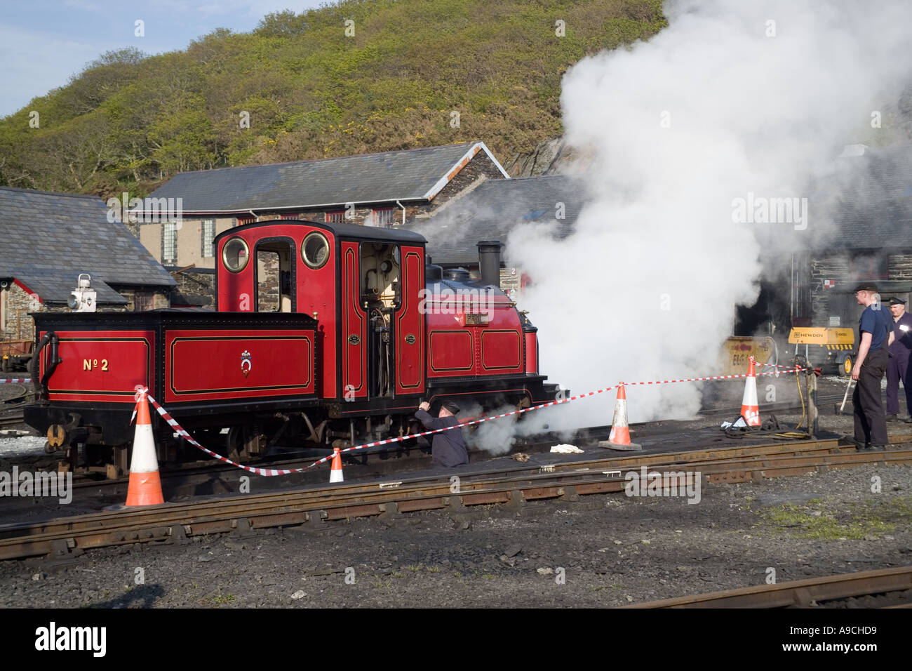 Prince Steam Train on the Ffestiniog Railway North Wales at Boston ...
