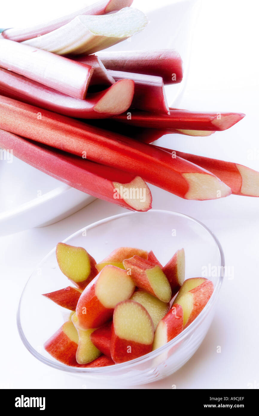 Rhubarb Rheum officinale Stock Photo - Alamy